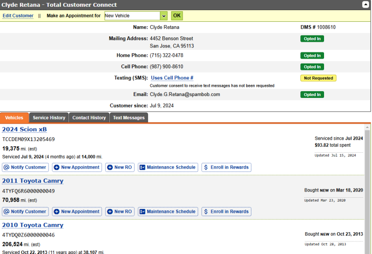 Online Appointment Scheduler - Total Customer Connect
